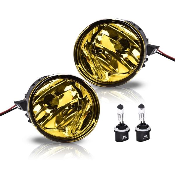 商品名:  CNNELL Fog Lights Compatible with 05-08 Nissan Armada/04-10 Titan Clear Front Bumper Fog Light Lamps+Bulbs L+R (Ye...