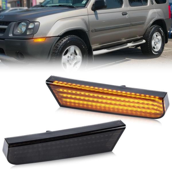 商品名:  Gempro Amber LED Side Marker Lights for 2002-2004 Nissan Xterra Front Corner Parking Lamps, 2PCS (Smoked Len)ブランド:...