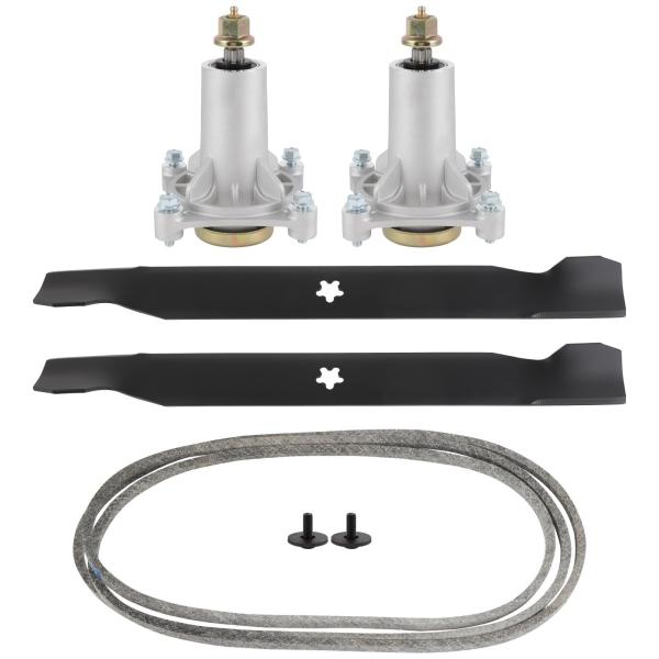 商品名: ACEBRI デッキリビルドキット AYP 42インチデッキリビルドキット 187292 スピンドルアセンブリ 138971 ブレード 197253 ベルト 1 ドライブ ベルト 2 スピンドルアセンブリ 2 芝刈り機ブレード A...