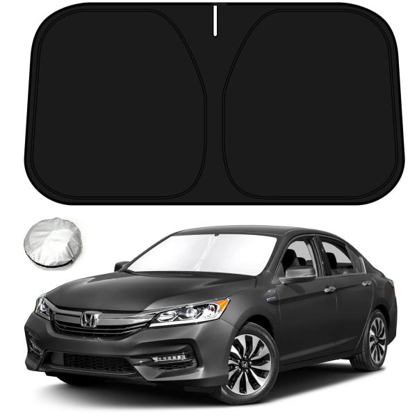 商品名: Bestview フロントガラスサンシェード 2013-2017年式ホンダアコードアクセサリー用 フロントウィンドウサンシェード サンバイザー プロテクター 紫外線をブロック 折りたたみ式 2層 210T 素材 Bestview ...