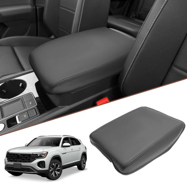 商品名:  SKTU for 2024 2025 Volkswagen Atlas Center Console Cover 2024 2025 VW Atlas Armrest Cover 2024 2025 Atlas SE/SEL C...