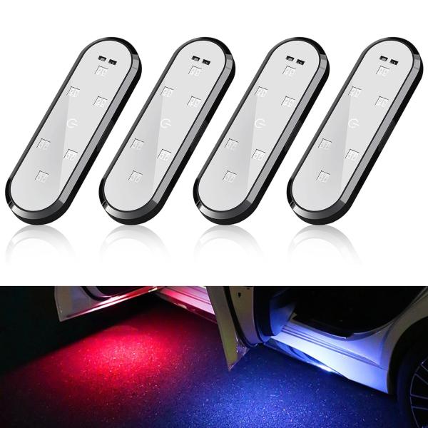 商品名:  Linkstyle 4PCS Car LED Lights Interior Wireless, 7 Colors Interior Car Lights with 6 Bright LED Lamp Beads, Door L...