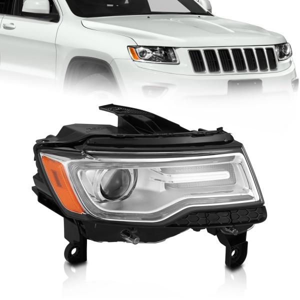 商品名:  Partzer For 2014-2016 Jeep Grand Cherokee Headlight Assembly HID Headlamp w/AFS Passenger Right Side Replacement 6...
