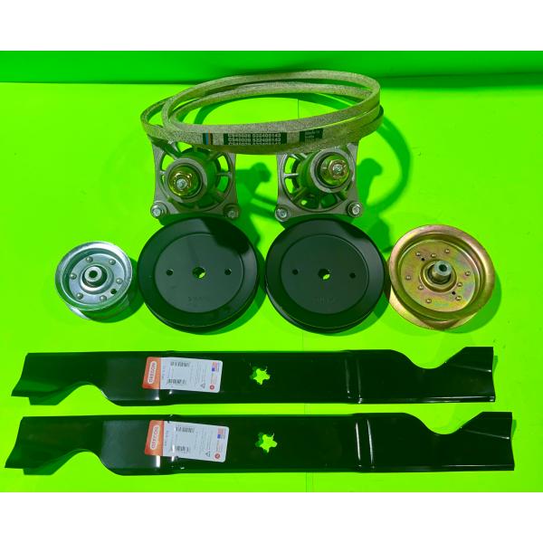 商品名: Lawnmowerpartsworld デッキリビルドキット ブレード スピンドル ベルト アイドラー ハスクバーナ YTH22V46 YTH21K46 YTH20K46 46-インチ 532187281 532405143 La...