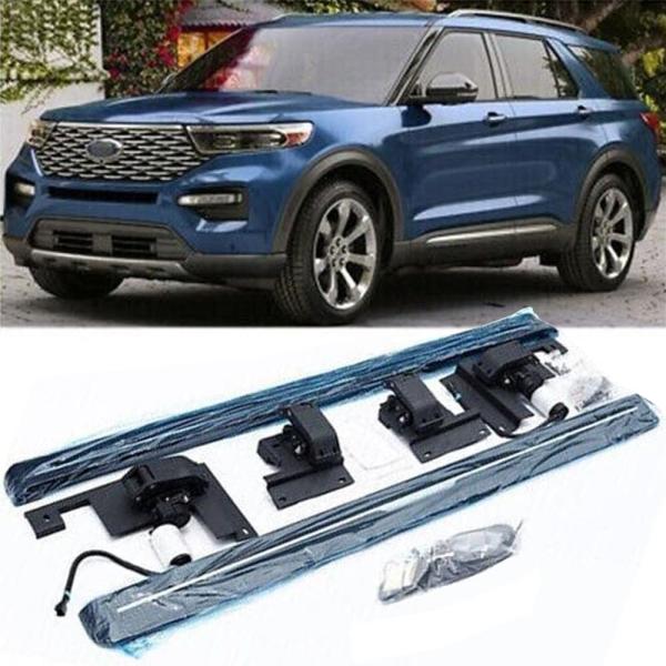 商品名: ZYCARE展開可能なランニングボードは、フォードエクスプローラー2020-2024電動サイドステップに適合、ブラック。 ZYCARE Deployable Running Board fits for Ford Explorer...