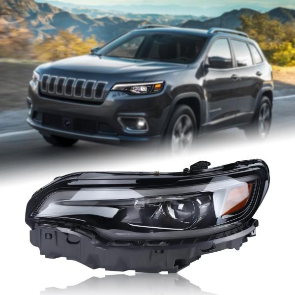 商品名:  Duolctrams Xenon HID Headlight Assembly Compatible with 2019-2023 Jeep Cherokee LED Headlamp Left Driver Side 6827...
