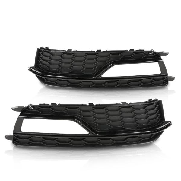 商品名: CROSSDESIGN フロントバンパーフォグライトグリルカバートリム Audi A5 S-Line S5 2013-2016/ A5ベーシックバージョン8T0807681K、8T0807682Kには適合しません CROSSDES...