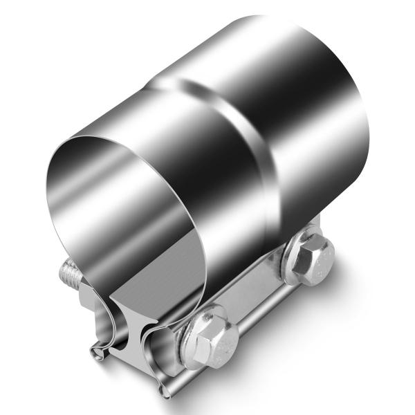 商品名:  SAQXK 2 1/2" 2.5 Inch Exhaust Clamp for Pipes Exhaust Tips, Mufflers, Catback Systems, Racing Exhaust, Lap Joint S...