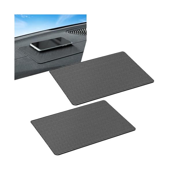 商品名:  jokormo 2 PCS Car Dashboard Anti-Slip Mat, 10.62" x 5.9" Grid Pattern High Temperature Resistant Washable Center C...