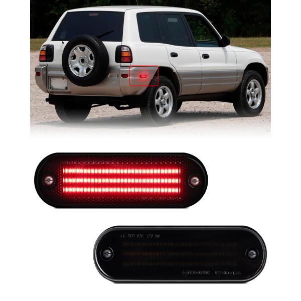 商品名:  Smoked Lens 3- Row LED Rear Side Marker Light for Toyota RAV4 1996 1997 1998 1999 2000, Fender Lamp Replace OEM 81...