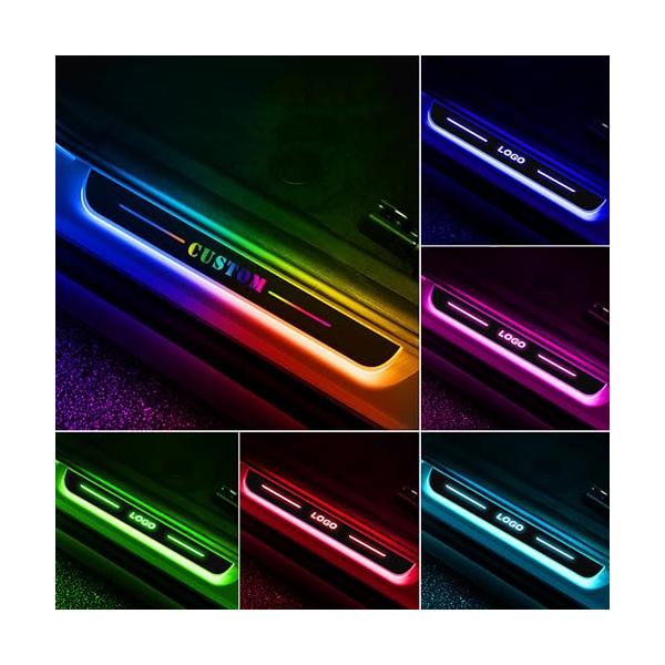 商品名:  LED Car Door Sill Lights, Magnetic Welcome Threshold Lights for All Car Models, Personalized Logo or Text Pedal Li...