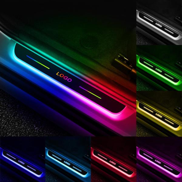 商品名:  SZLAMZ 2 Pcs Custom Wiring-Free Magnetic Led Door Sill Lights, Wireless Car Courtesy Welcome Lamp with Logo or Tex...