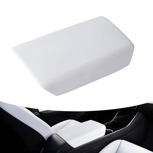 商品名: Tinlucys アームレストカバー ホワイト Teslaモデル3/Y 2017-2024用にデザイン、Tesla インテリアアクセサリー用センターコンソールカバー ホワイト Tinlucys Center Console Arm...