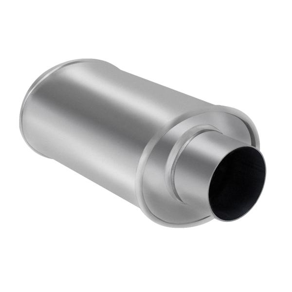 商品名:  Floshine 3'' Stainless Steel Resonator, 3'' inlet/outlet, Universal 13.8'' Overall Straight Through Design Exhaust...