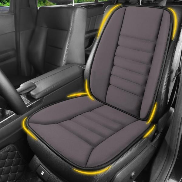 商品名: Lofty Aim カーシートクッション 背中サポート枕付き 快適なランバーサポート&amp;シートクッション 低反発素材ドライビングピロー 背中坐骨神経痛の痛みを緩和 自動車パッド 車 トラック SUVに最適 ダークグレー Lo...