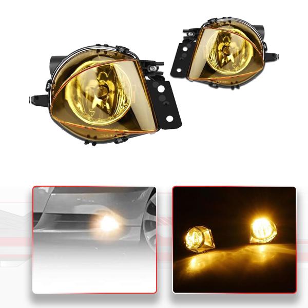 商品名:  MODIPIM A Pair of Front Fog Lights With H11 12V 55W Blubs For 2006-2008 BMW E90 323i 325i 328i 330i 335i;2X Yellow...