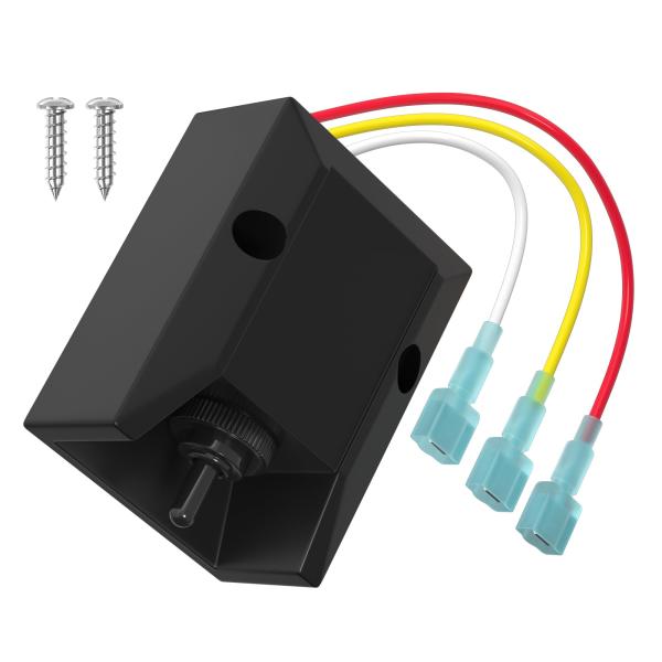 商品名: RVMARINEPAT リフトゲートスイッチ 264346 (ON)/OFF/(ON) 互換 3ワイヤー リフトゲート コントロールスイッチ 防水 OEM 交換用 GPT-25 ボックストラックトレーラー用 RVMARINEPAT...