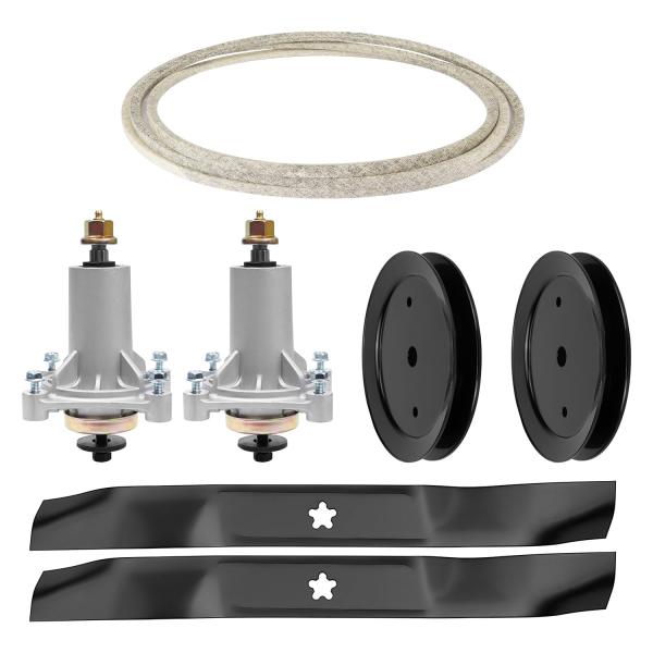 商品名: G.Times 42インチ 芝刈り機デッキリビルドキット PP19A42 PB185A42 PB195H42LT PB20H42YT 用 スピンドル 187292 (2) プーリー 195945 (2) ブレード 134149 (...