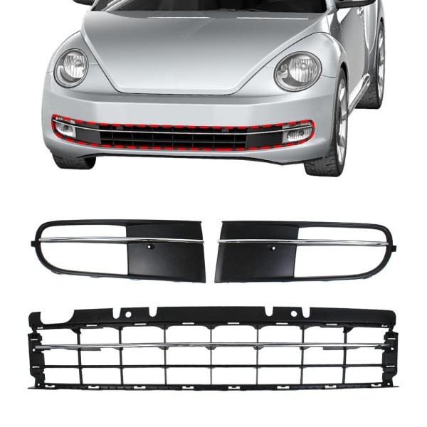 商品名: COOL STAR フロントバンパー フォグランプ ベゼルカバー フォルクスワーゲン フォルクスワーゲン フォルクスワーゲン VW ビートル 2012-2016 互換 5C5853666D 5C5853665D 5C5853677...