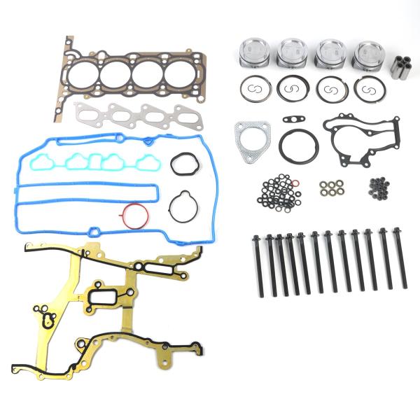 商品名: DAYSYORE シリンダーヘッドガスケットボルトセット&amp;ピストン 2013-2016 アンコール 1.4L、2011-2015 クルーズ 1.4L、2013-2016 ソニック/トラックス 1.4L ターボ DOHC 1...