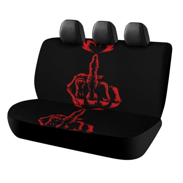 商品名:  JOJOART Love Skull Red Black Car Back Seat Cover Durable Soft Skeleton Hand Car Bench Split Seat Covers Rear Car A...