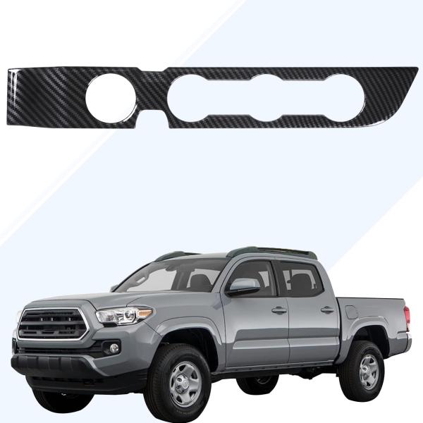 商品名: Aunginsy センターコンソールエアコンノブコントロールスイッチパネルカバー トヨタタコマ2016-2023 セントラルコントロールA/Cノブボタン調整スイッチパネルトリムステッカーインナーアクセサリー Aunginsy Ce...