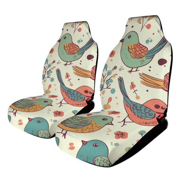 商品名:  BTCOWZRV Car Seat Covers Set Universal Auto Front Seats Protector Breathable Car Seat Cushion Protector Bird Cute ...