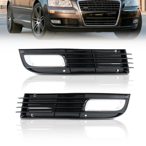 商品名:  KARPAL Left &amp; Right Side Front Bumper Fog Light Cover Compatible with 2008 2009 2010 Audi A8 Quattro Replace 4...