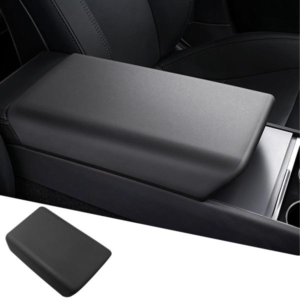 商品名: yhcdsea 2024 Tesla Model 3 センターコンソールカバー、アームレストカバー ノンスリッププロテクター Tesla 3 インテリアアクセサリー用 (ブラック-2024 モデル3) yhcdsea for 20...