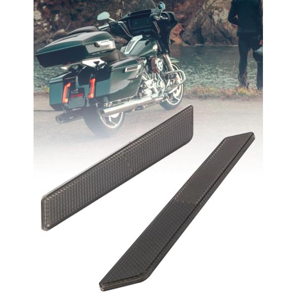 商品名: TINGPAI - Bolsa de sill〓n reflectores negros para alforja con bisagra y cierre de bisagra para visibilidad lateral ...