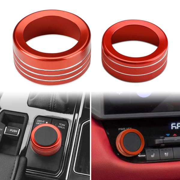 商品名:  Auovo Drive Mode Switch Knob Cover Compatible with Toyota Tundra Accessories 2022 2023 2024 2025 Sequoia Power Vol...