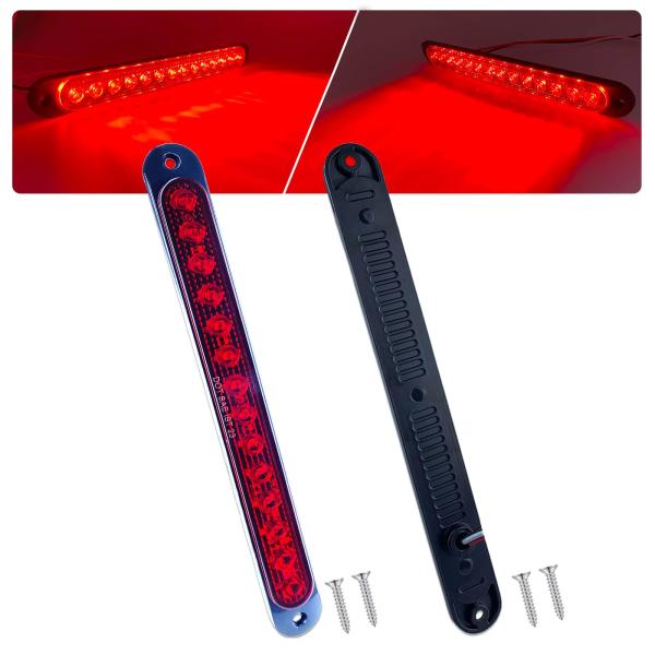 商品名:  XtraGlow 10" LED Trailer Brake Lights Bar Strip Aluminum Alloy Base Red Stop Turn Identification Side Marker Tail ...