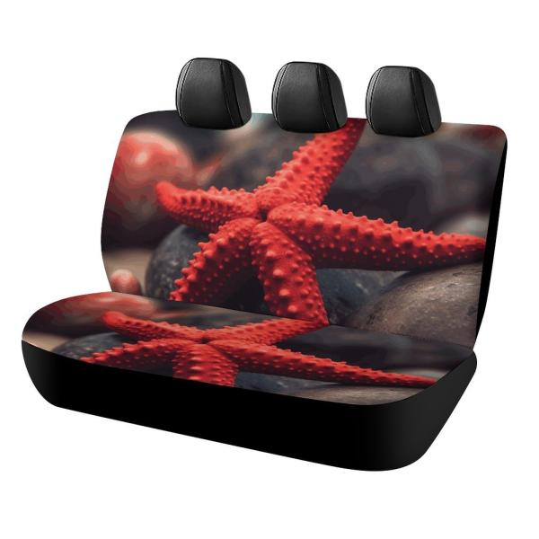 商品名:  KLWQR Little Red Starfish Back Seat Cover Dust and Scratch Proof Rear Car Seat Cushion Waterproof Car Bench Seat C...