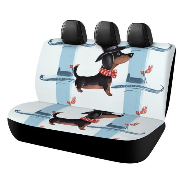商品名:  KLWQR Parisian Dachshund Back Seat Cover Dust and Scratch Proof Rear Car Seat Cushion Waterproof Car Bench Seat Co...