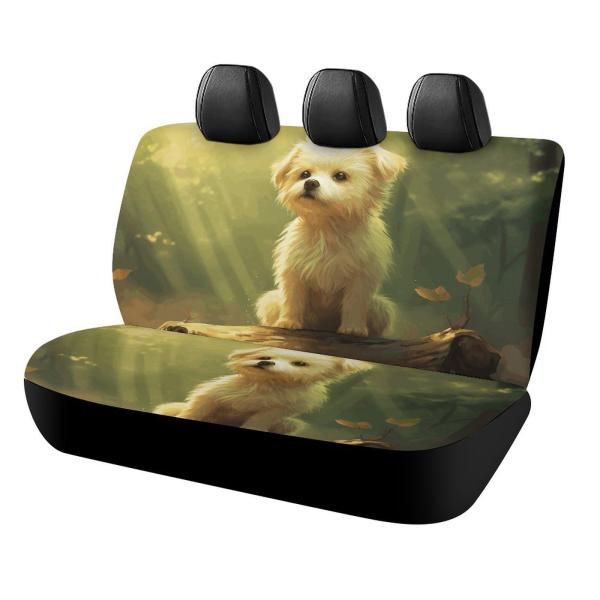 商品名:  KLWQR Cartoon Dog Art Back Seat Cover Dust and Scratch Proof Rear Car Seat Cushion Waterproof Car Bench Seat Cover...