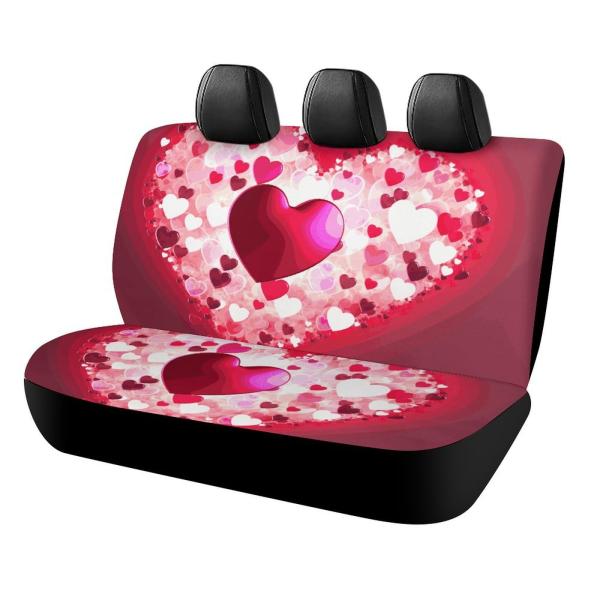 商品名:  KLWQR Valentine's Day Love Heart Back Seat Cover Dust and Scratch Proof Rear Car Seat Cushion Waterproof Car Bench...
