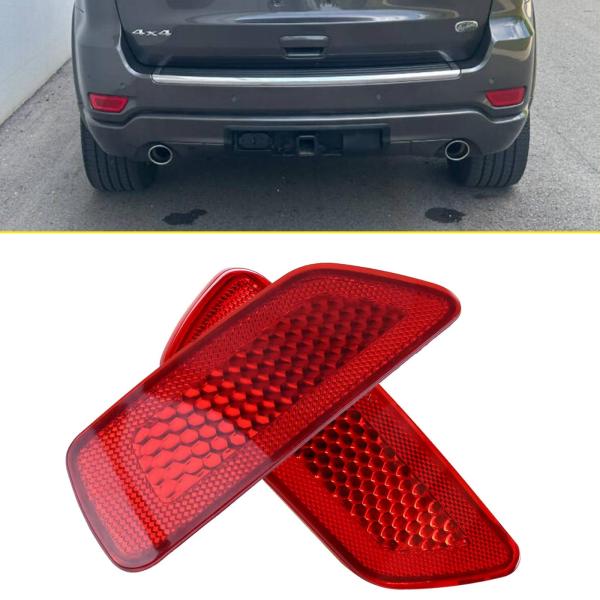 商品名: Wocch レッドレンズリアバンパーリフレクターライト ジープグランドチェロキー(2011-2020)パトリオット(2013-2017)コンパス(2011-2017)ダッジジャーニー2011-2020用、交換# 57010720A...