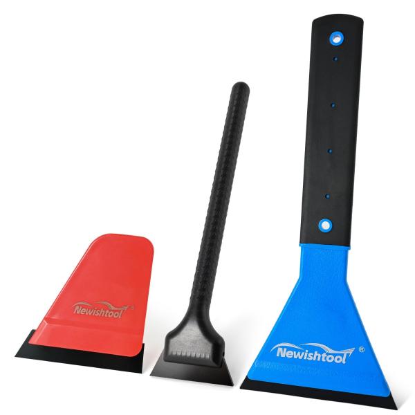 商品名: NEWISHTOOL 3イン1自動車用ウィンドウティントスクイージーキットには、ロングハンドルスクイージー、クォーターウィンドウスクイージー、カーウィンドウフィルムの取り付けとクリーニング用の小型ラバーワイパーが含まれます。ビニー...