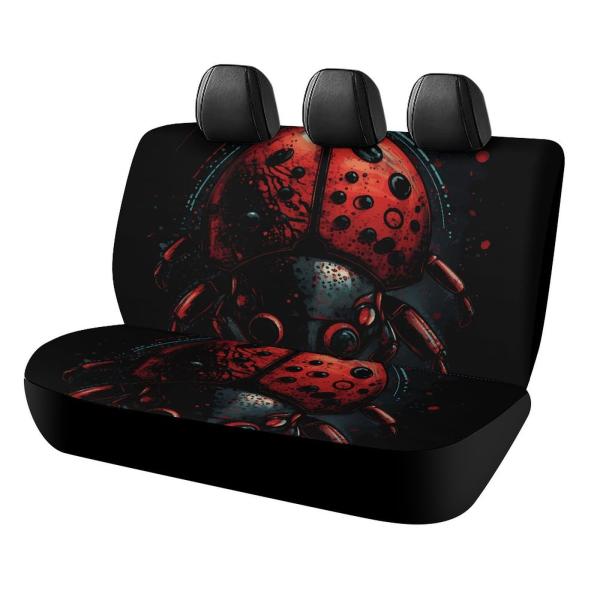商品名:  KLWQR Cartoon Ladybug Back Seat Cover Dust and Scratch Proof Rear Car Seat Cushion Waterproof Car Bench Seat Cover...