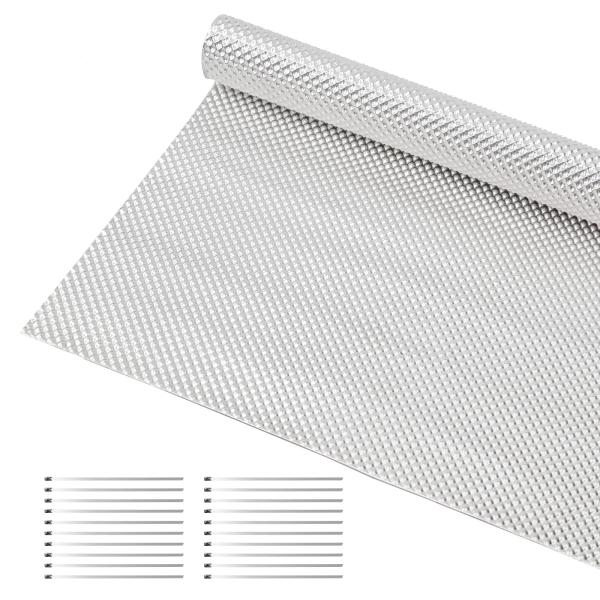 商品名:  Exhaust Heat Shield Automotive, Embossed Aluminum Heat Shield Kit with 20PCS Cable Metal Ties for Muffler Exhaust ...