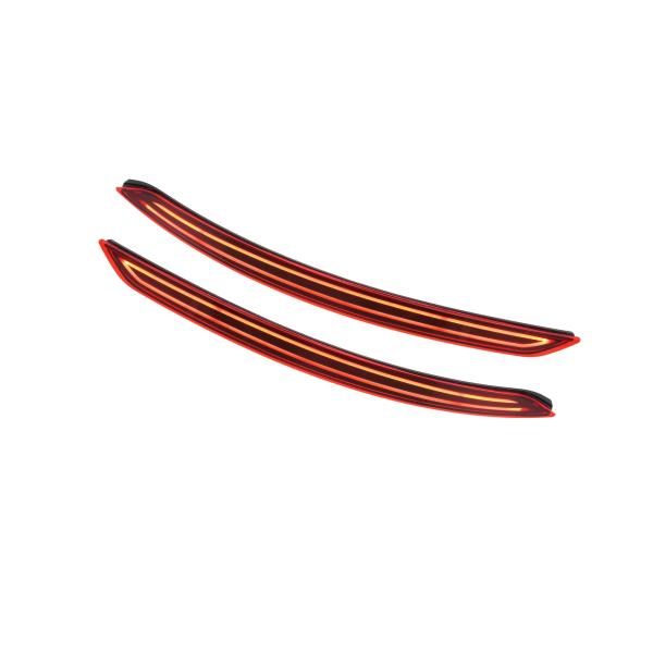 商品名:  Motoforti Rear Bumper Reflector LED Fog Brake Tail Light Sequential Flowing Light Red for Hyundai Elantra 2017-202...