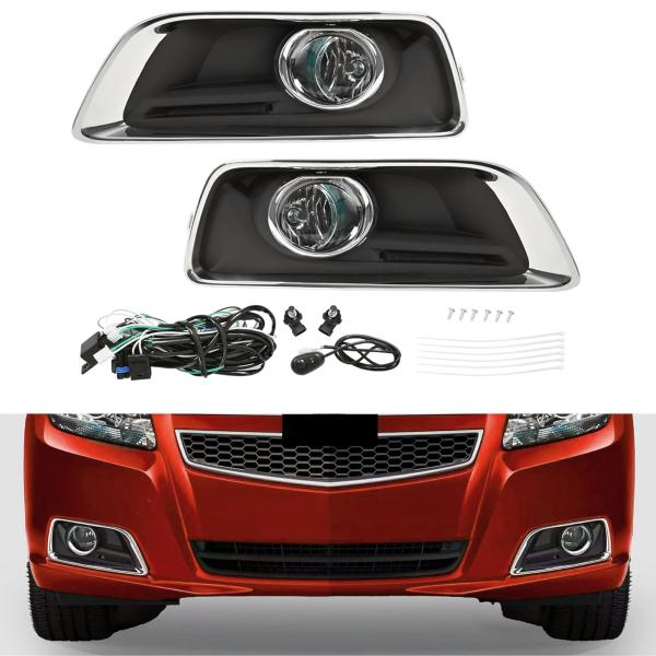 商品名:  HECASA Fog Light Compatible with 2013-2015 Chevy Malibu 2016 Chevrolet Malibu Limited w/Bulbs H10 12V 42W Bumper D...