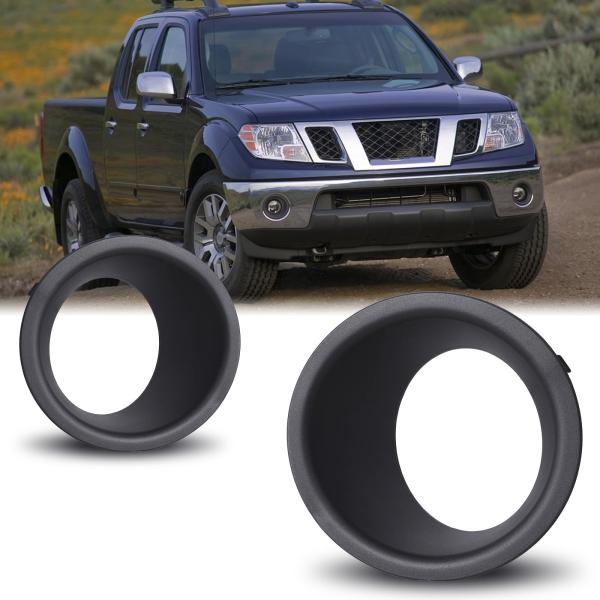 商品名:  AUTOFREE Fog Light Bezels Set for NISSAN FRONTIER 2005-2019 fit for Metal Bumper Only, Driving Fog Lamp Cover Repl...