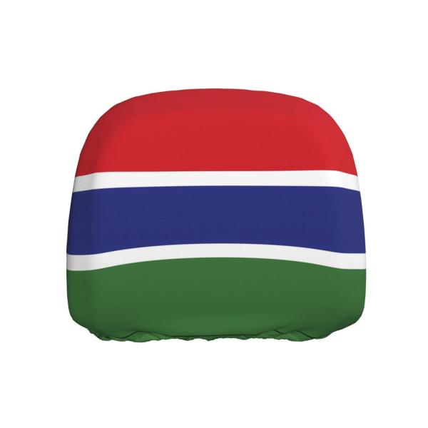 商品名:  PHAYAH Flag of The Gambia Patterned Car Seat Headrest Cover Protector Universal Car Seat Accessory 1 Piece Set Fit...