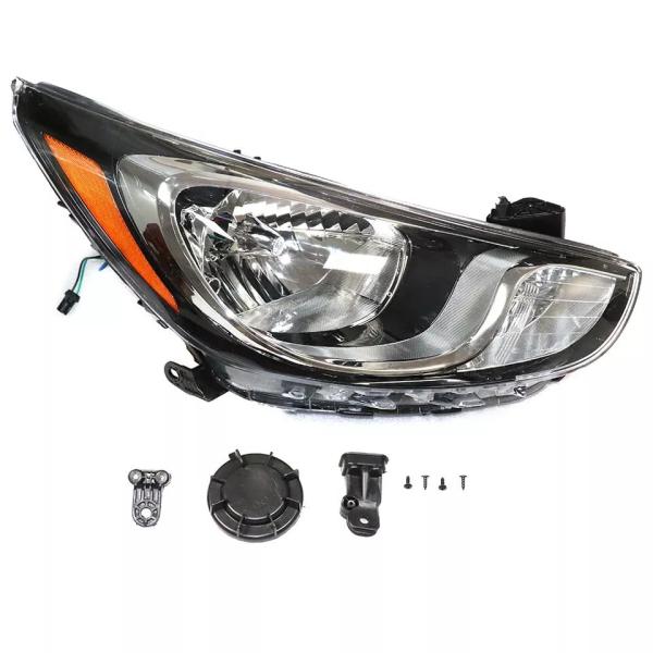 商品名:  Headlight Headlamp Assembly Halogen Headlight Front Head Lamp Replacement For 2012 2013 2014 Hyundai Accent Sedan ...