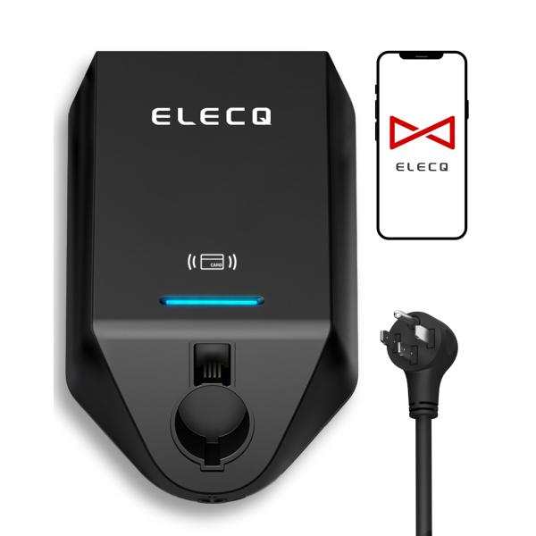 商品名:  ELECQ Smart Level 2 EV Charger, Active Load Management, Solar Charging Mode, Wi-Fi Enabled for Full Control, OCPP ...
