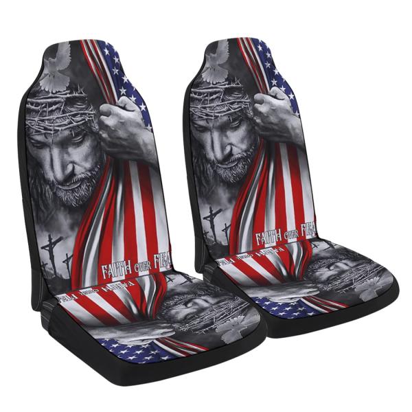 商品名:  Sonzj-II Jesus Faith Over Fear Seat Covers Cars, ?Car Truck SUV 2 Piecブランド: Sonzj-II商品サイズ: 54"21"商品番号: 色: car2607素...