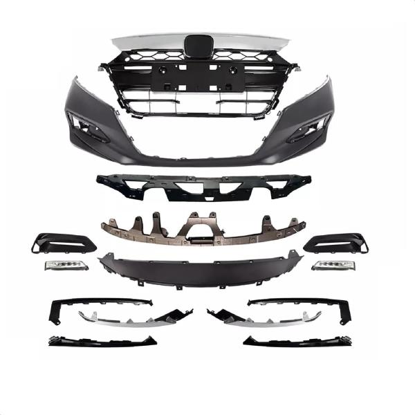 商品名: 2018-2020ホンダアコードと互換性があるグリルとフォグランプ付きの完全なフロントバンパーキット。 Complete front bumper kit with grille and fog lights compatible...