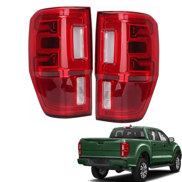 商品名:  munirater 1 Pair Tail Lights W/Blind Spot Replacement for 2019-2023 Ranger Tail Lamp KB3Z13405G KB3Z13404Gブランド: mu...