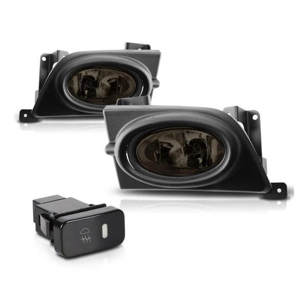 商品名:  OUSEENA Smoke Fog Bumper Lamps w/Switch+Harness+Bezel H11 for Honda for Civic EXS/LXS 2006-2007 &amp; DX/EX//Hybri...